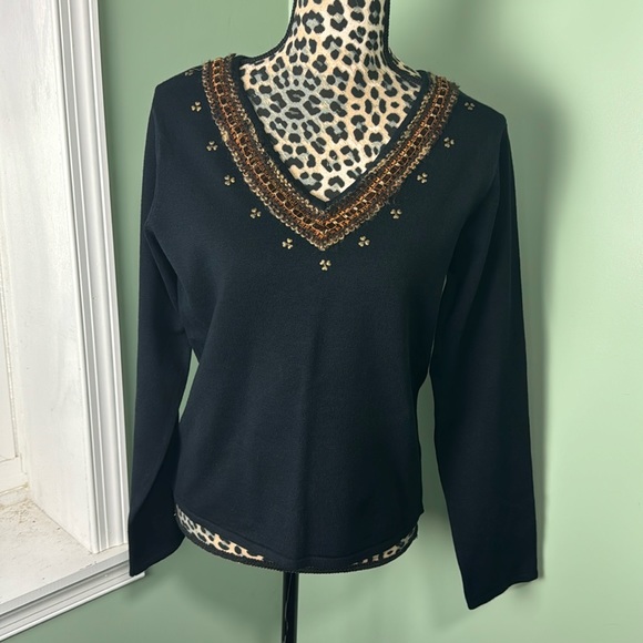 Carducci | Sweaters | Nwt Carducci Black Vneck Sweater Large | Poshmark